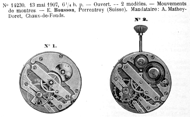 Bousson Model No. 2 - Watch Movements Archive